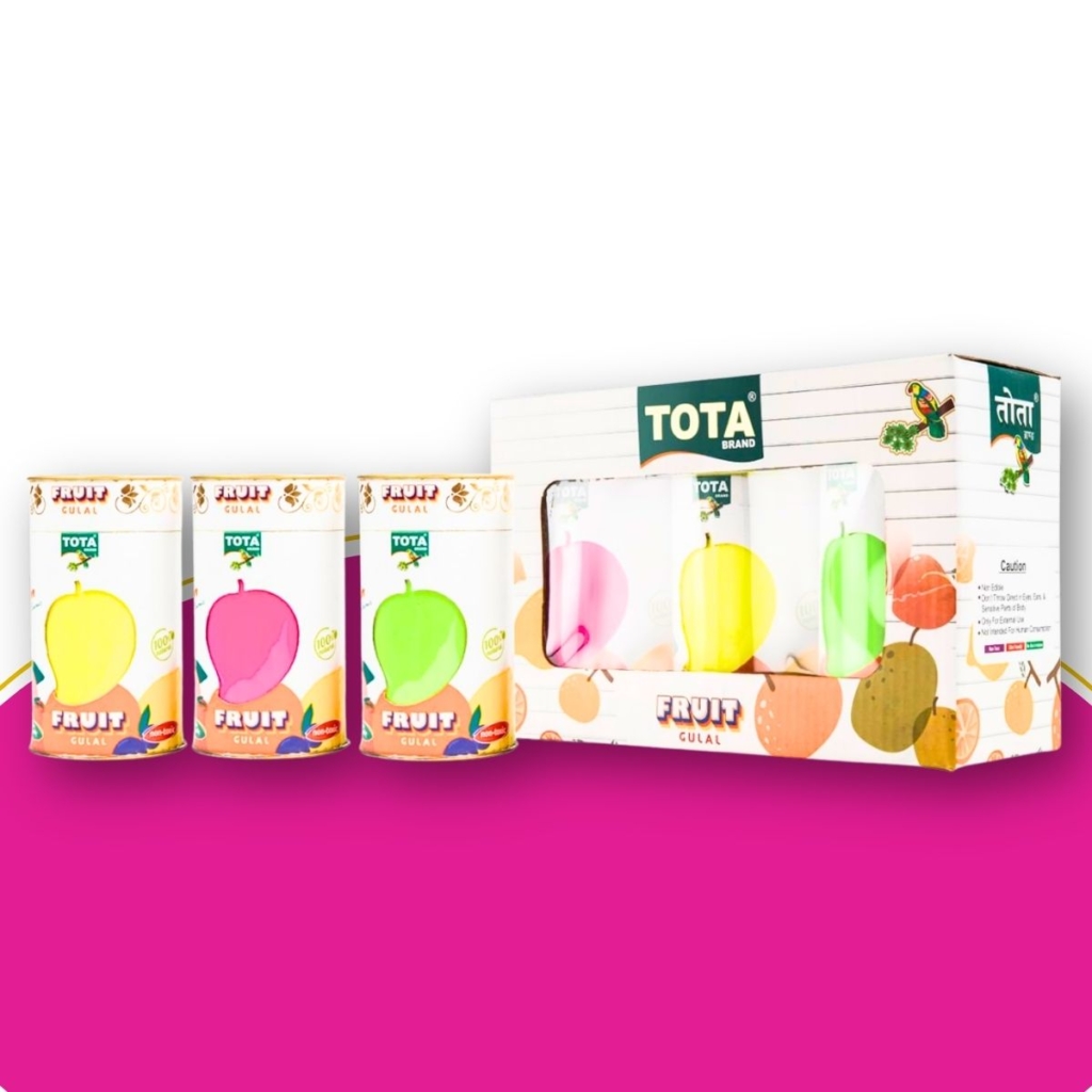 TOTA Fruit Gulal 100% Natural Holi Gulal Gift Pack for Holi Celebration ...