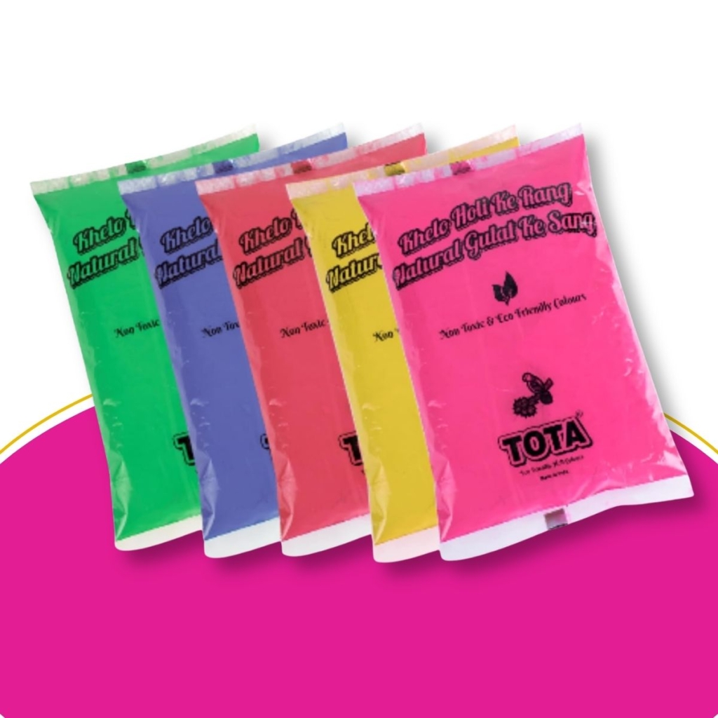 TOTA Sleek Gulal Gift Pack 100g X 5 Pcs - TOTA Brand
